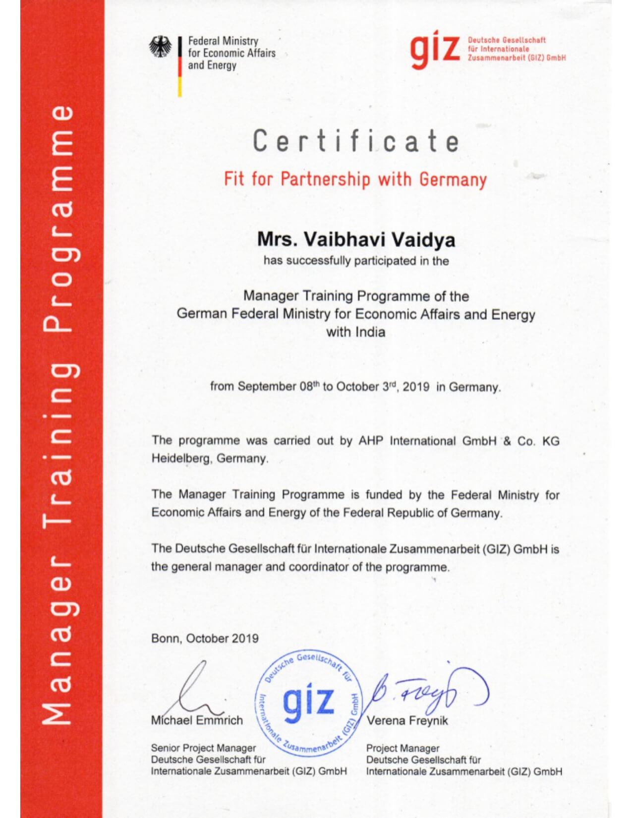 Fit for Partnership With Germany | Remunance